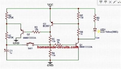 How To Make A Transistor Latch Circuit Homemade Circuit Projects
