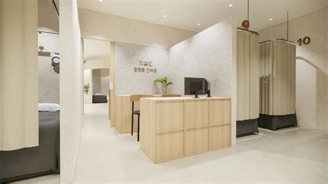 한의원 인테리어 실내투시도 3d 공간 모델링 포트폴리오 크몽