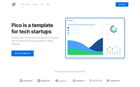 Pico Startup HTML5 Responsive Website Template
