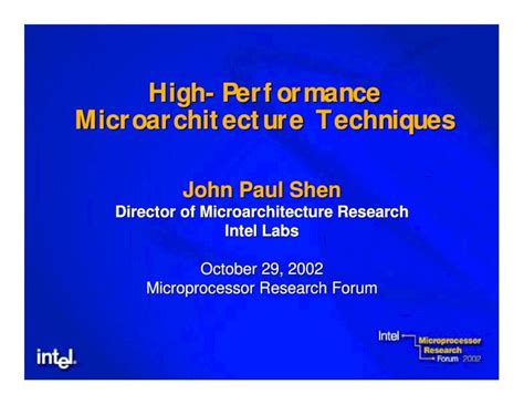 pdf high performance microarchitecture techniquesrichter cs550 mrf · 60mhz p5 micro