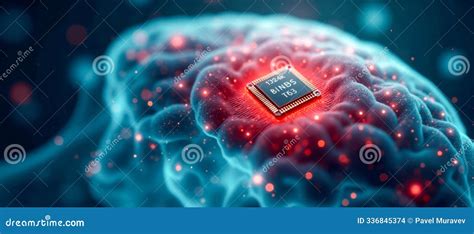 Brain Chip Implant Concept For Enhanced Cognition Neural Link Technology In Human Mind