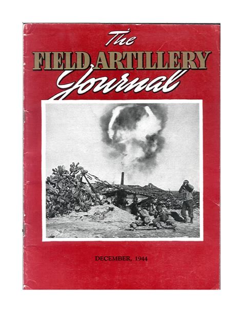 Field Artillery Journal Dec 1944 Pdf