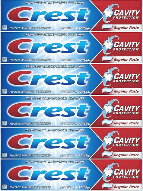 Crest Fluoride Anticavity Toothpaste 6 Pack Regular Liberia Ubuy