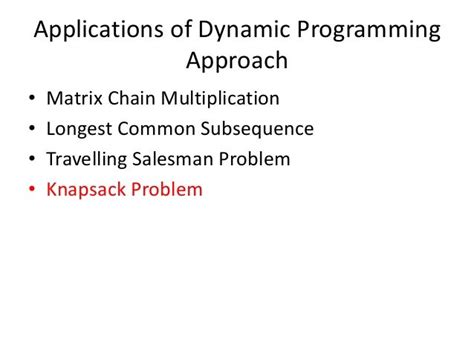 01 Knapsack Using Dynamic Programming