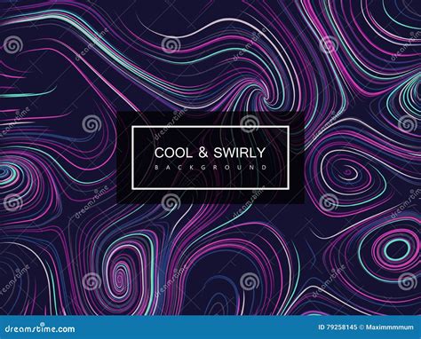 Abstract Artistic Curl Background With Swirled Stripes Stock Vector Illustration Of