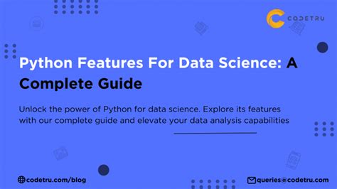 Python Features For Data Science Codetru Python Features For Data Science Codetru