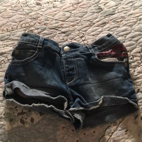 Crazy 8 Bottoms Girls Denim Shorts With Embroidery From Crazy 8