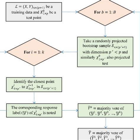 Flow Chart Of The Random Projection Extended Neighbourhood Rule