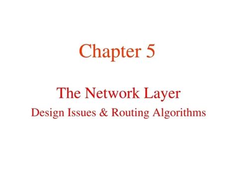 Ppt Network Layer Design And Routing Algorithms Powerpoint Presentation Id9425628