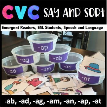 CVC Say And Sort By A Special Place Teachers Pay Teachers