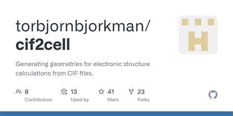 Cif Cell Cif Cell Spacegroupdata Py At Master Torbjornbjorkman Cif Cell Github