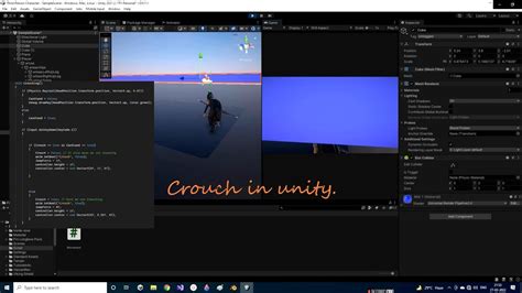 crouch in unity how you can crouch your third person character youtube