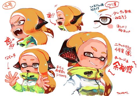 Inkling Player Character Inkling Girl And Agent 4 Splatoon And 1 More Drawn By Tonabnkz