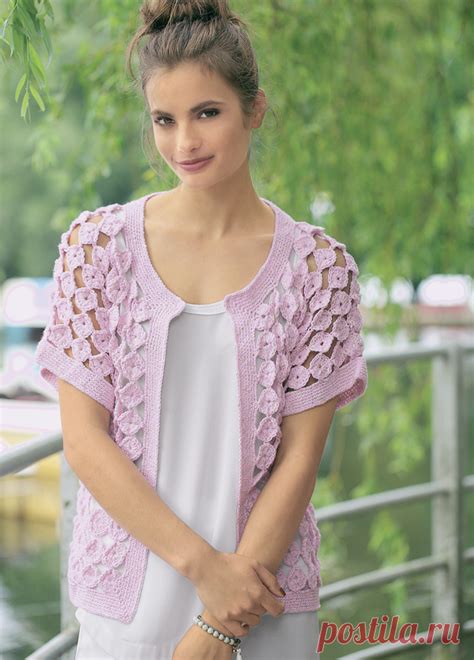 Кофта из кружевных кружков схема вязания крючком Вяжем Кофты на Verena Вязание крючком и