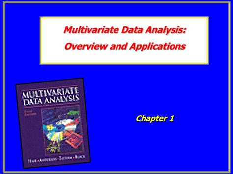 ppt multivariate data analysis overview and applications powerpoint