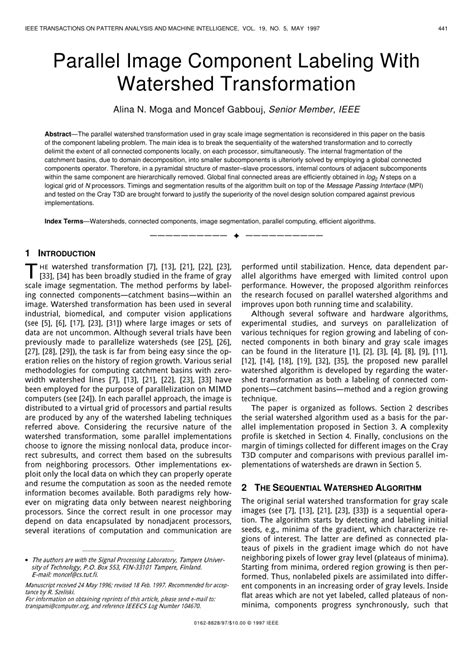 pdf parallel image component labeling with watershed transformation