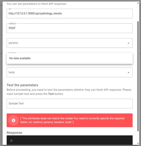 Unable To Configure Params Headers Body In Auto Labeling Custom Rest Request · Issue 2260