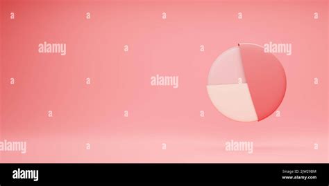 Pie Chart And Circular Loading Process 3d Rendering Three Section 3d Infographic Pie Chart
