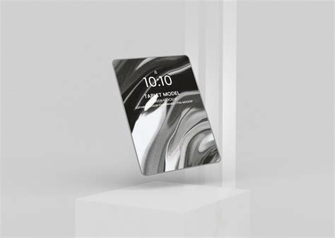Premium Psd Silver Tablet Mockup