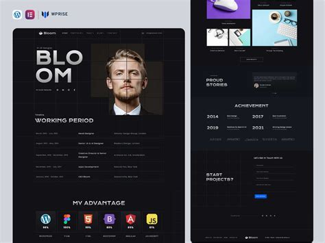 Folyo Personal Portfolio Elementor Template Wprise