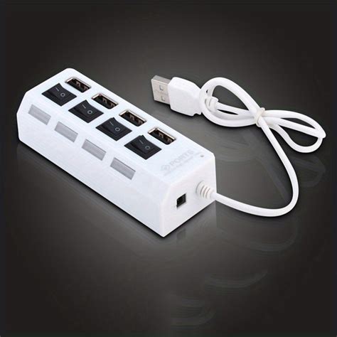 Highspeed 47 Port Usb 20 Hub Splitter With Led Switch Free Shipping
