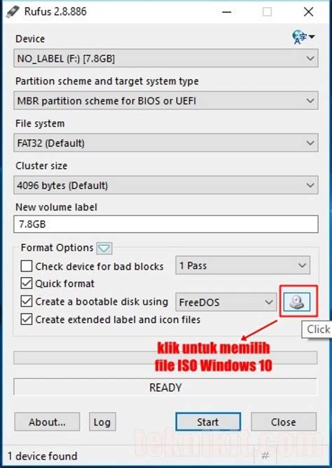 Cara Membuat Bootable USB Flashdisk Windows 10 Menggunakan Rufus