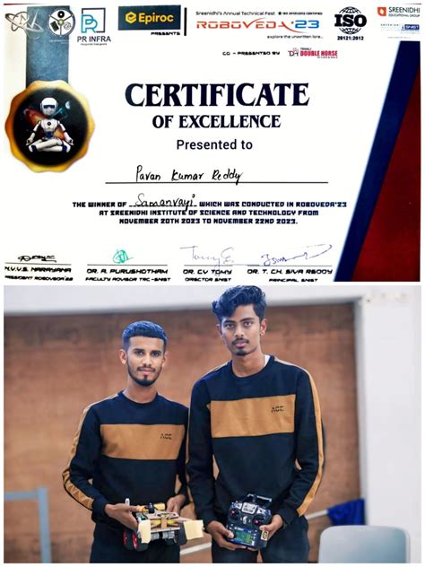 Teamavishkar Roboveda23 Innovation Engineering Excellence Proudmoment Pavan Kumar Reddy