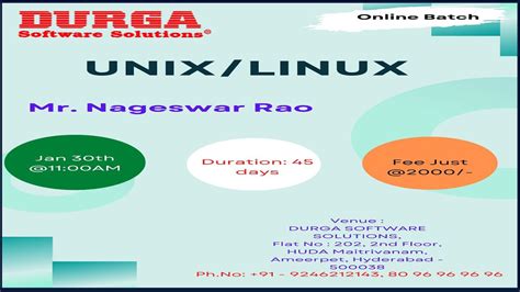 Unixlinux Online Training Durgasoft Youtube Unixlinux Online Training Durgasoft Youtube