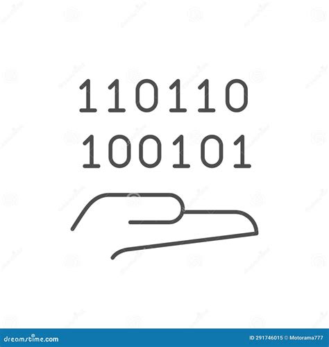 Software Development Line Outline Icon Stock Vector Illustration Of Outsource Code