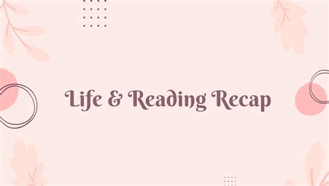 Life And Reading Recap Lace And Dagger Books