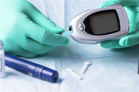 Diabetic Testing By Science Photo Library