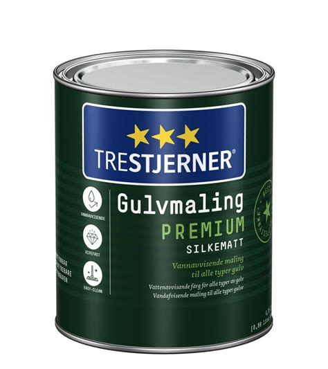 Trestjerner 15 Silkematt Premium Gulvmaling Obsbygg No