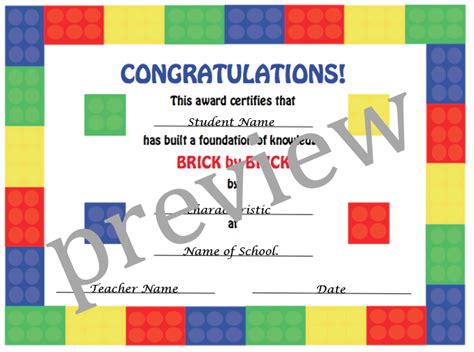 Editable Lego Certificate Template Editable Word Certificate Of Images And Photos Finder