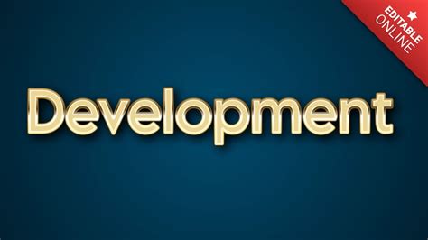 Development Text Effect Generator