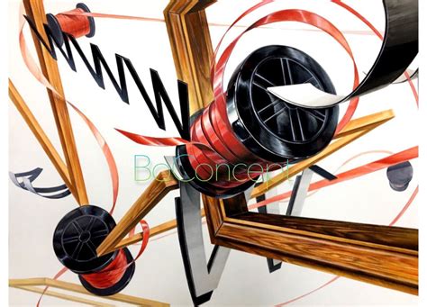 빨간색 노끈 액자 W 문자 중앙대 정시 기초디자인 구성 개체 연출 질감 표현 Made By Boconcept 예술 디자인 미술 참고 자료 질감