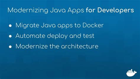 Docker Inc On Linkedin Video Series Modernizing Java Apps For Developers Part 1