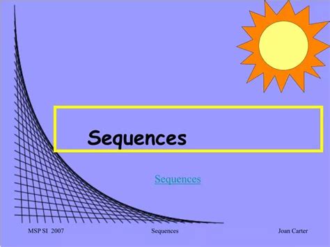 PPT Sequences PowerPoint Presentation Free Download ID