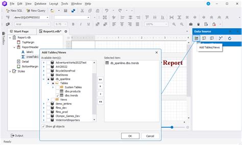 Creating A Sparkline Chart Report