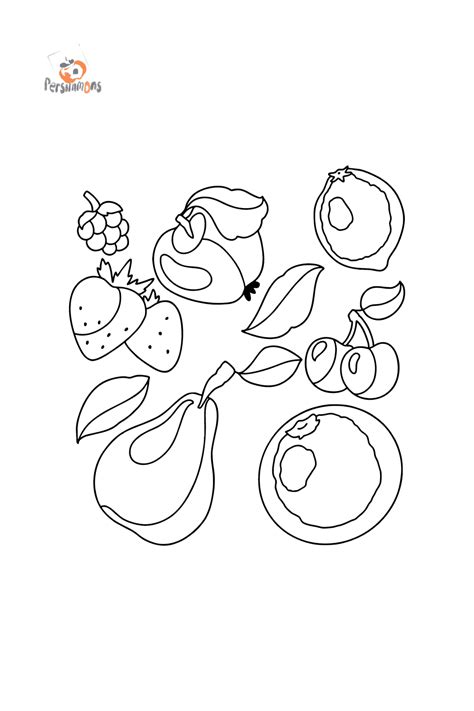 Розмальовки Фрукти для малюків Скачати Надрукувати або Онлайн