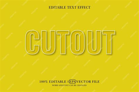 Premium Vector Cutout Title Background Editable Text Effect 3d Text Template