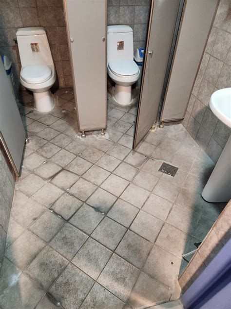 상가 화장실 바닥 묵은때 제거 지식in