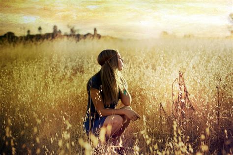 Wallpaper 1920x1280 Px Babes Blondes Fields Grass Landscapes Model Mood Nature Serene