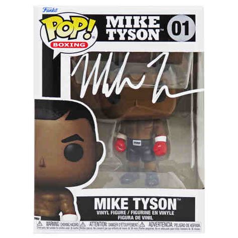 Mike Tyson Signed Boxing Funko Pop Doll 01 Schwartz Sports Memorabilia