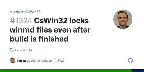 Cswin32 Locks Winmd Files Even After Build Is Finished · Issue 1324
