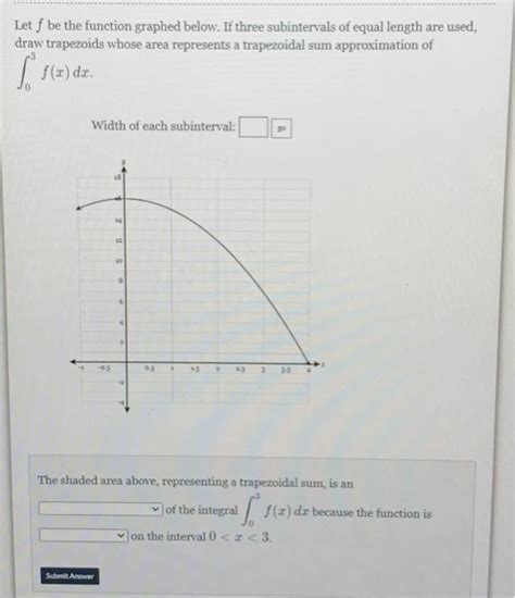 solved let f be the function graphed below if three