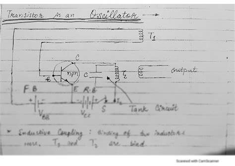 SOLUTION Transistor As An Oscillator Study Notes Studypool