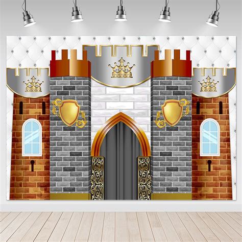 Mocsicka Medieval Castle Backdrop 7x5ft Royal Knight