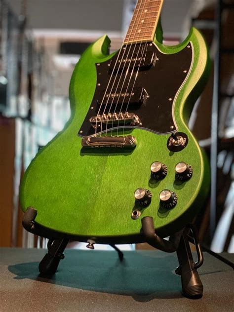 Epiphone Sg Classic Worn P 90s Electric Guitar Worn Inverness Green Hobbies And Toys Music