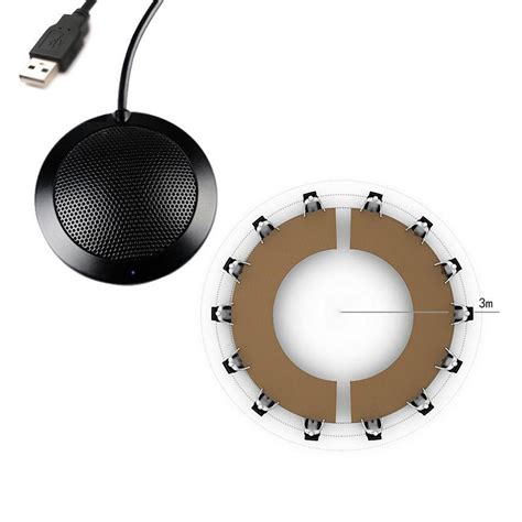 Office Meeting Conference Microphone Usb Computer Microphone Omnidirectional Mic For Computers