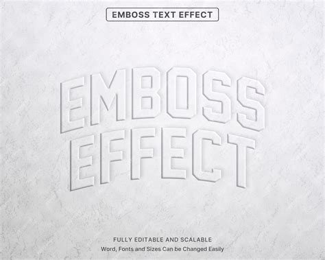 Premium Psd Emboss Text Effect